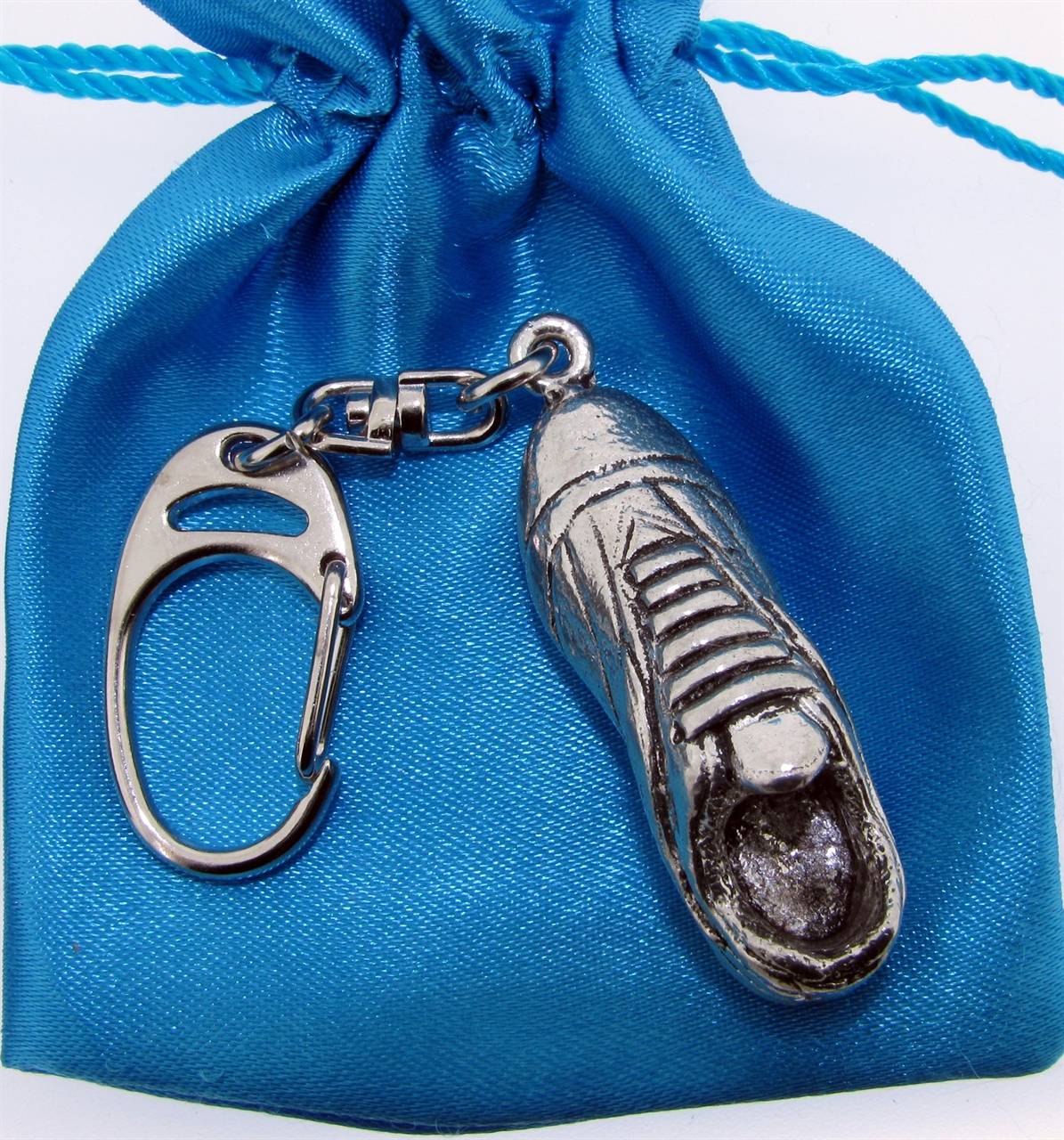 Football Boot Keyring - high quality pewter gifts from Pageant Pewter