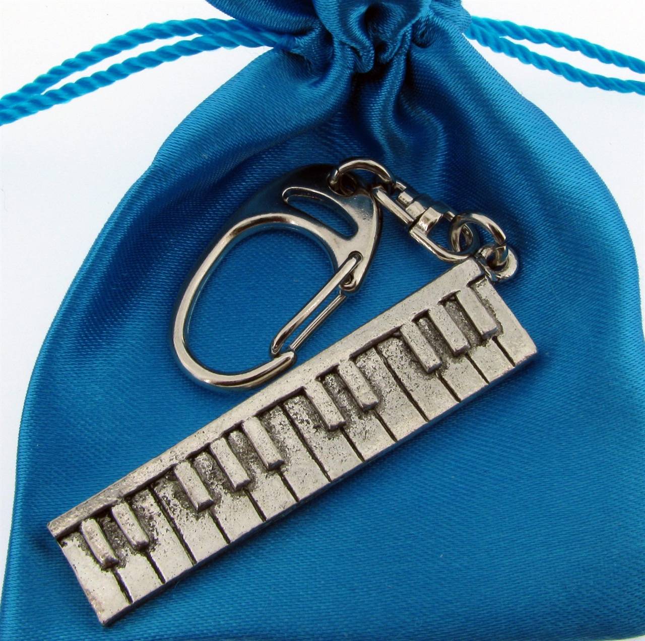 Keyboard Keyring - high quality pewter gifts from Pageant Pewter