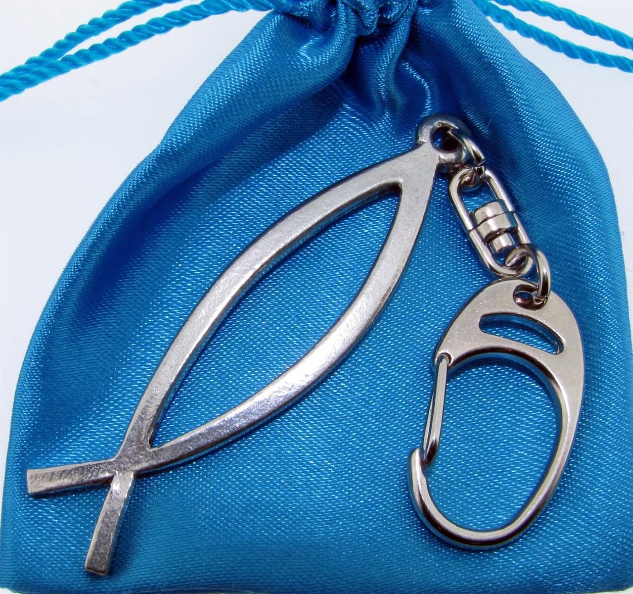 Christian Fish Keyring - high quality pewter gifts from Pageant Pewter