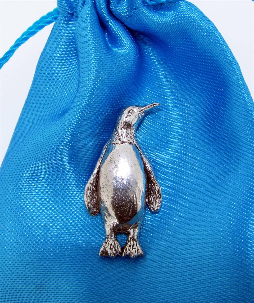 Penguin Pin Badge - high quality pewter gifts from Pageant Pewter