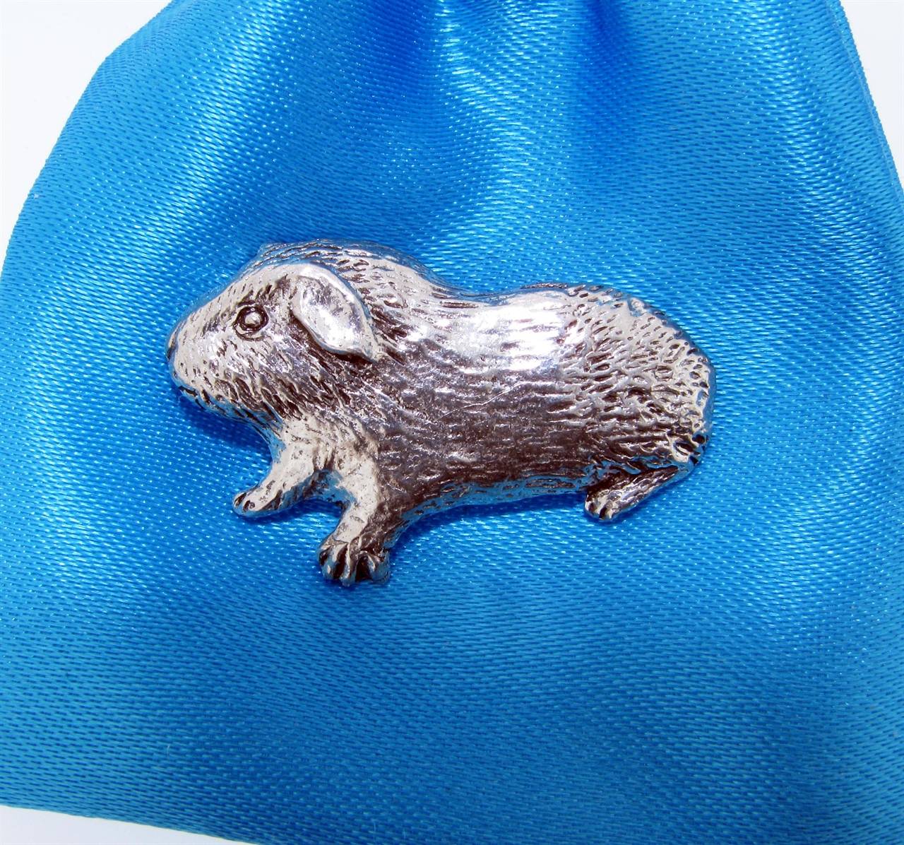 Guinea Pig Pin Badge - high quality pewter gifts from Pageant Pewter