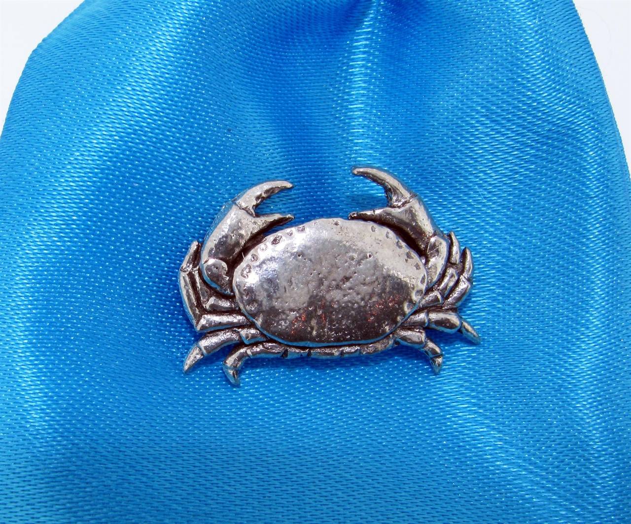 Crab Pin Badge - high quality pewter gifts from Pageant Pewter