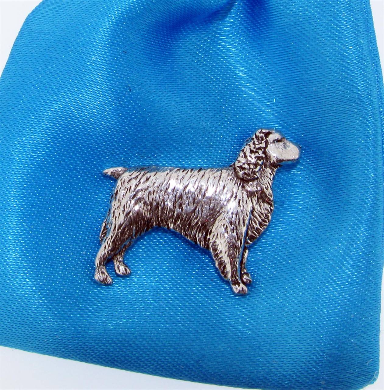 Springer Spaniel Pin Badge - high quality pewter gifts from Pageant Pewter