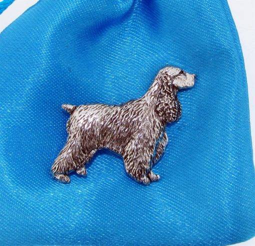 Cocker Spaniel Pin Badge - high quality pewter gifts from Pageant Pewter