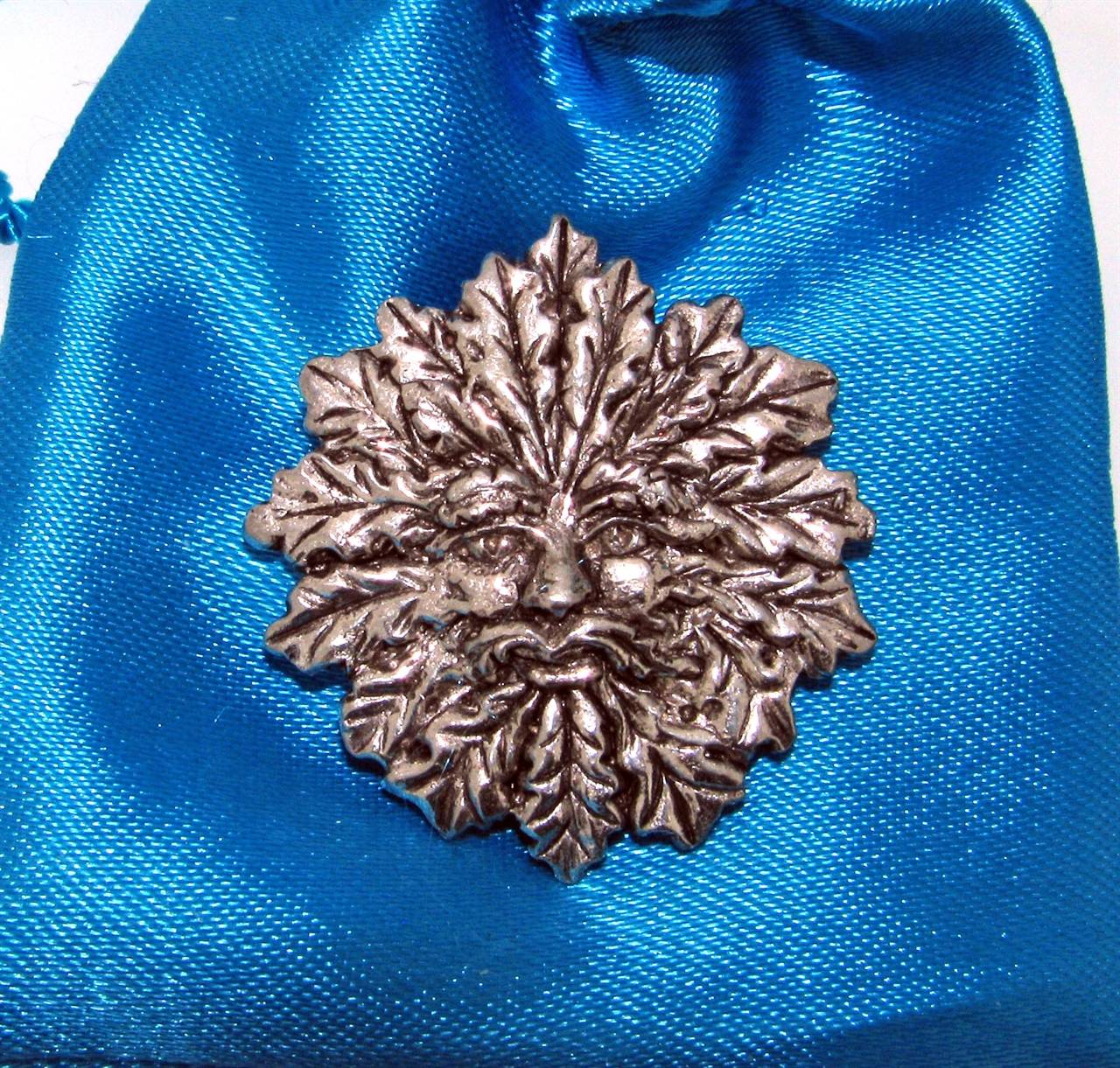 Green Man Pin Badge - high quality pewter gifts from Pageant Pewter