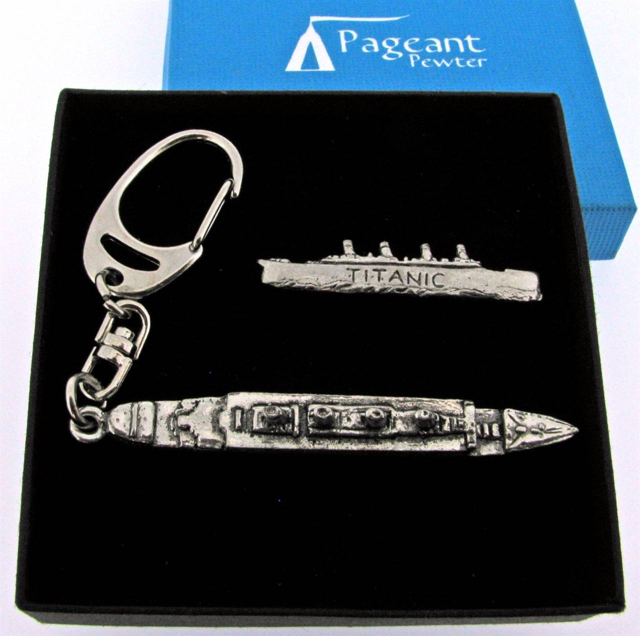 Titanic Keyring Gift Set - high quality pewter gifts from Pageant Pewter