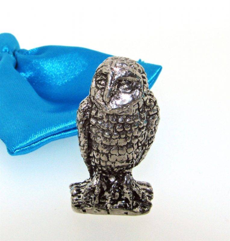 Owl Miniature – Pageant Pewter