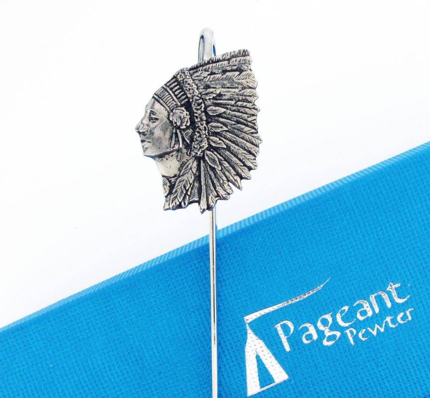Chief Bookmark - high quality pewter gifts from Pageant Pewter