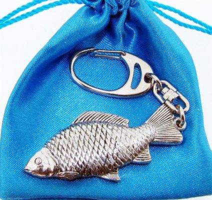 Carp Keyring – Pageant Pewter