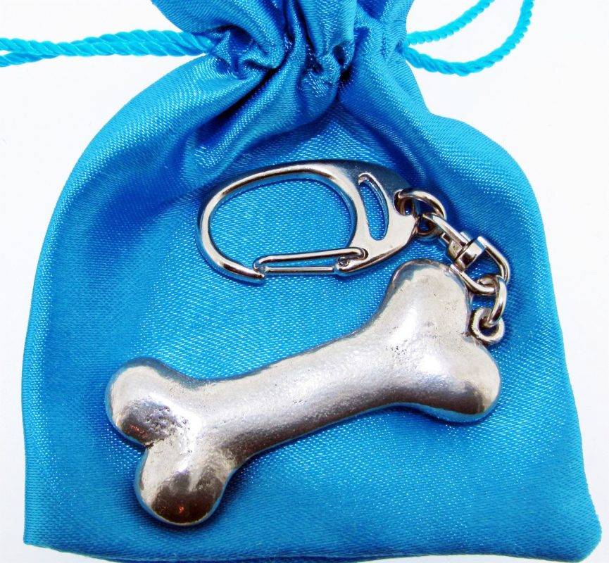 Dog’s Bone Keyring – Pageant Pewter