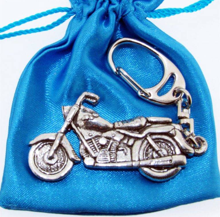 Classic Motorbike Keyring – Pageant Pewter