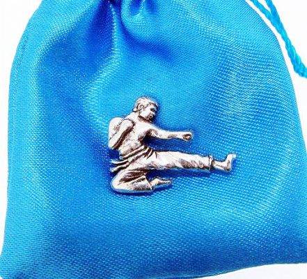 Karate Pin Badge – Pageant Pewter