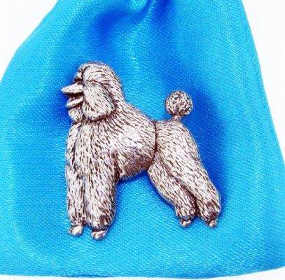 Poodle Pin Badge – Pageant Pewter