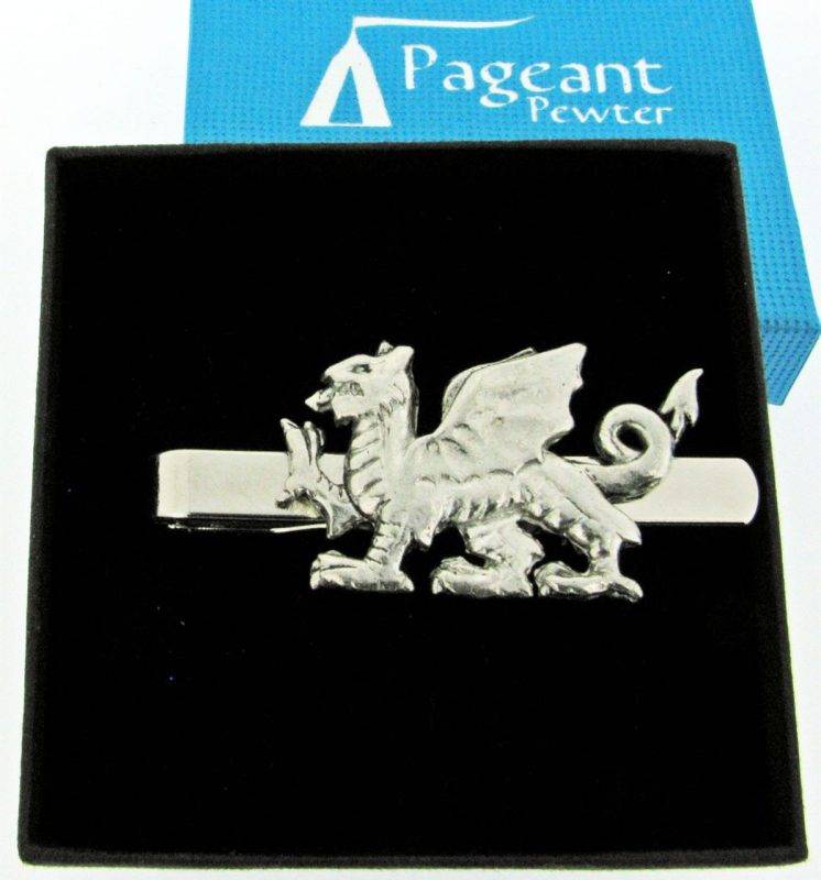 Welsh Dragon Tie Clip – Pageant Pewter