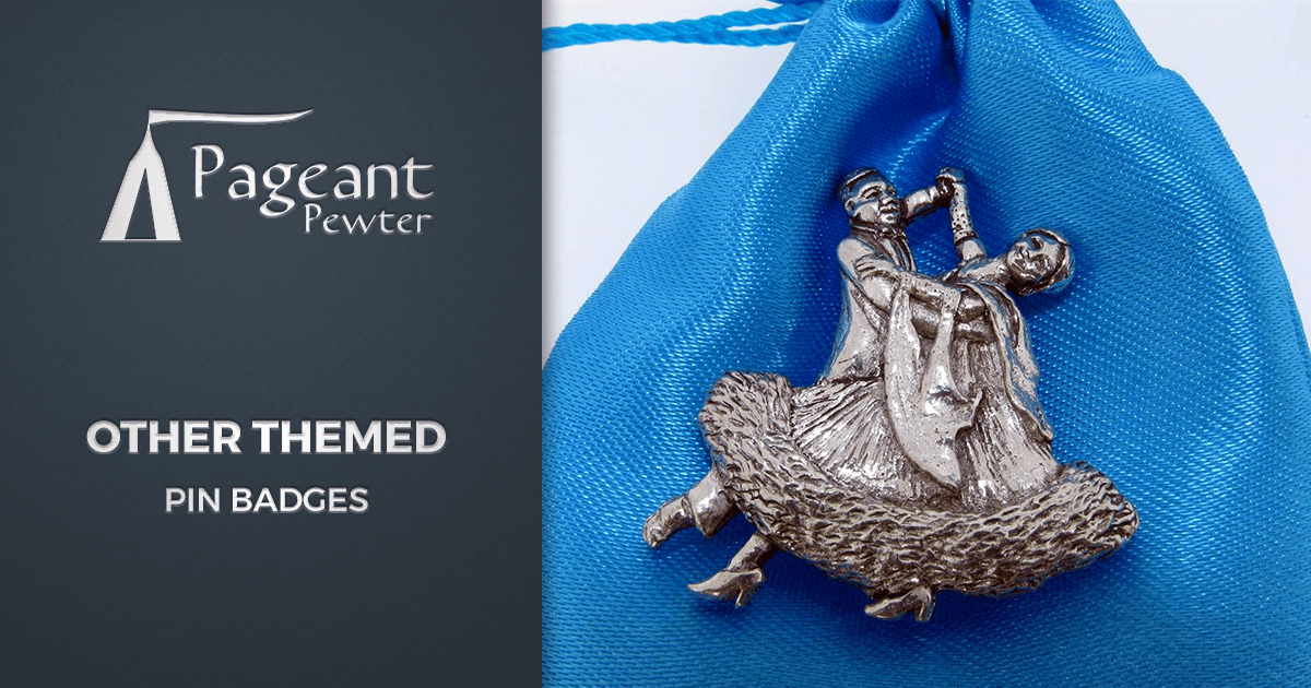 Pewter other themed pin badges - from Pageant Pewter