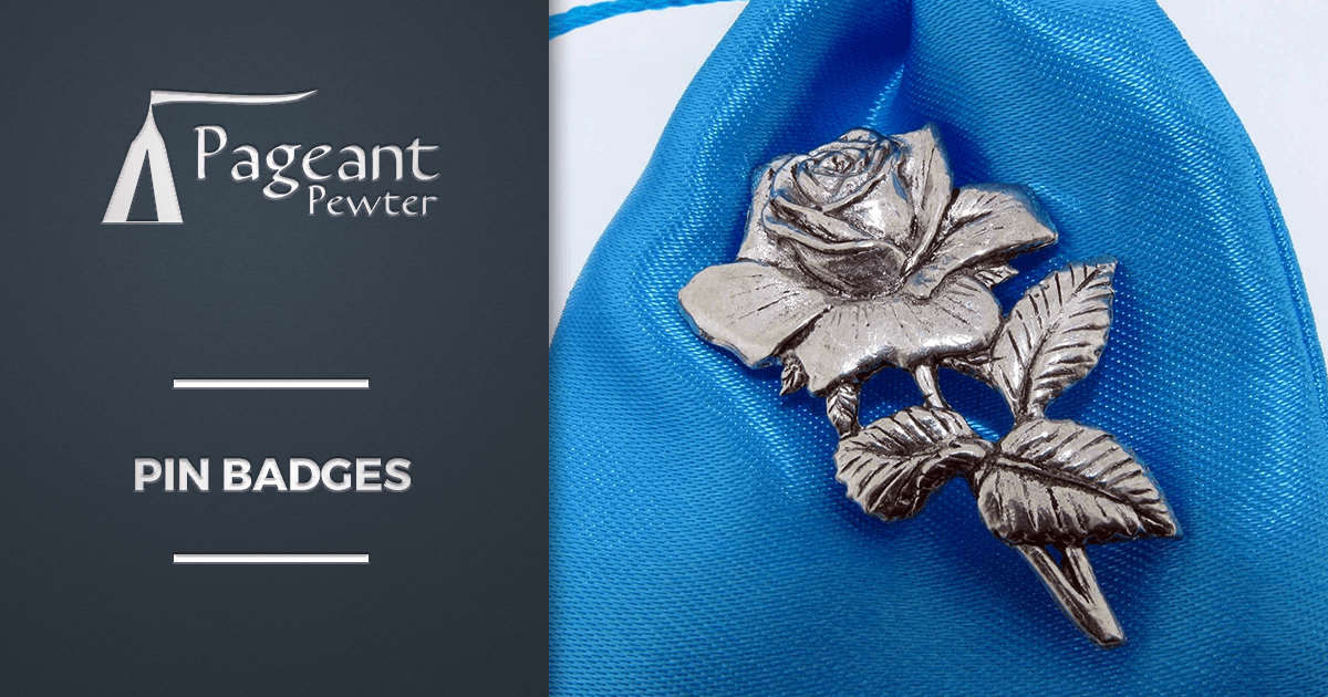 Pin Badges - high quality pewter gifts from Pageant Pewter