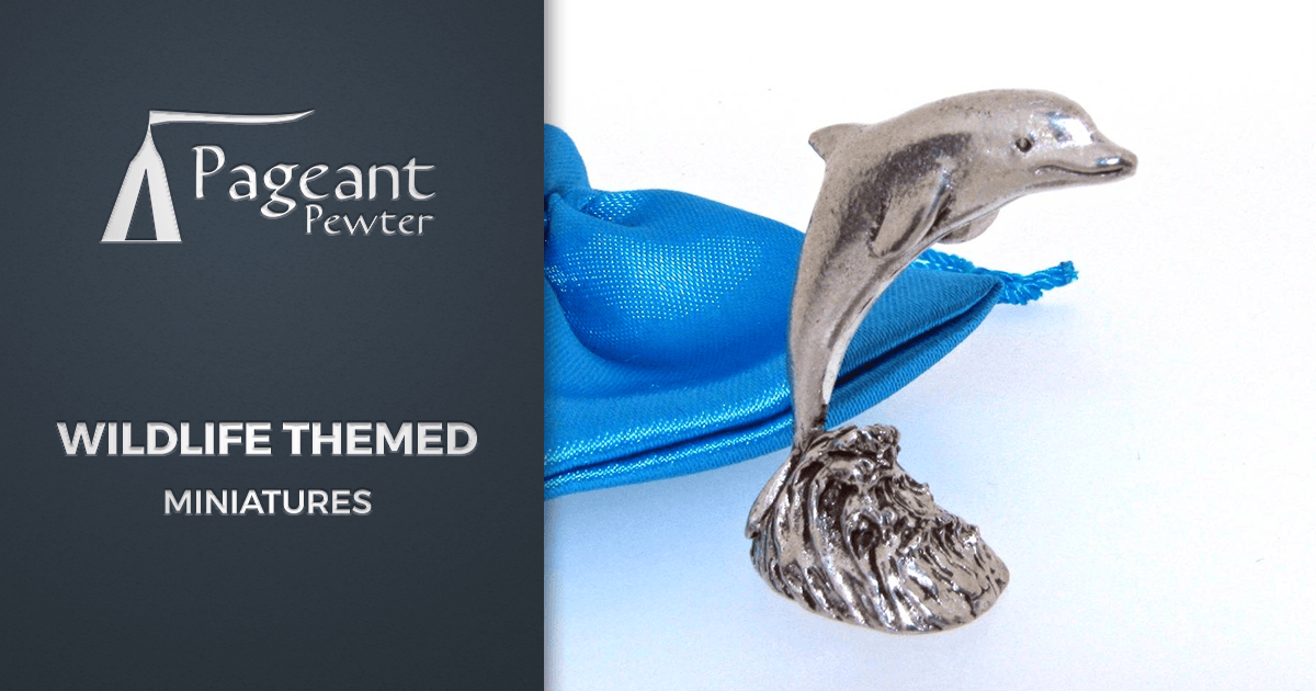 Pewter wildlife themed miniatures - from Pageant Pewter