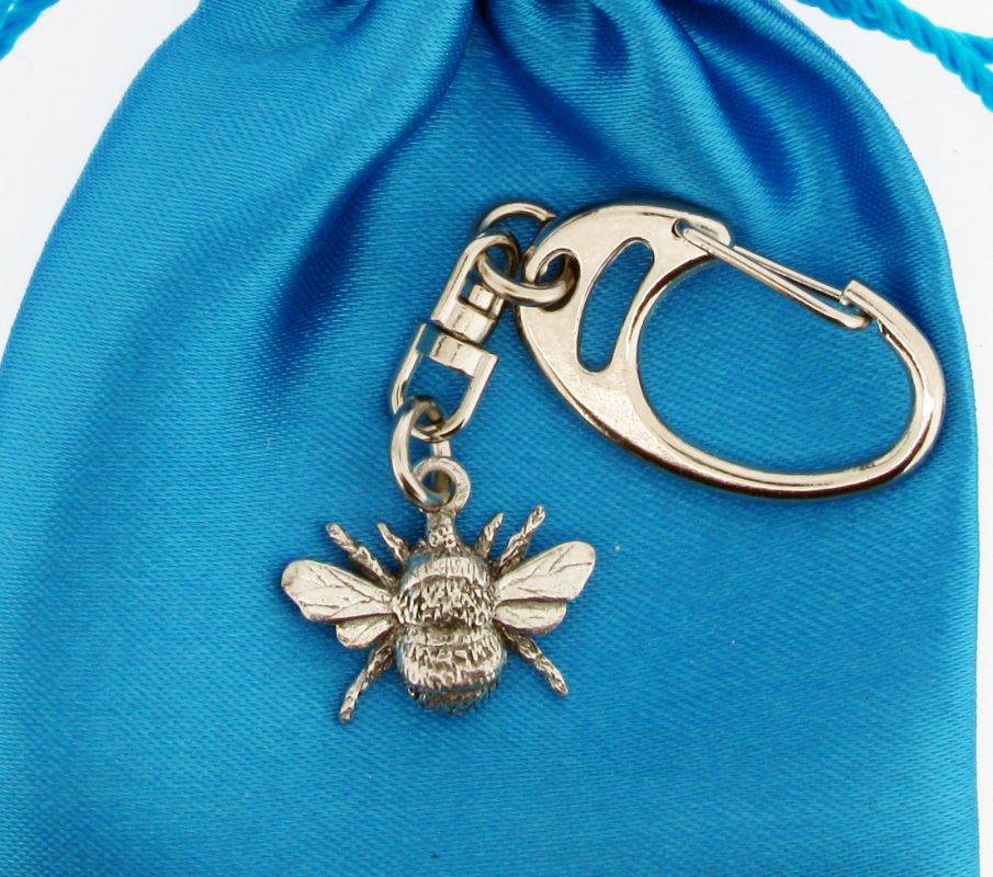 Bee Keyring – Pageant Pewter
