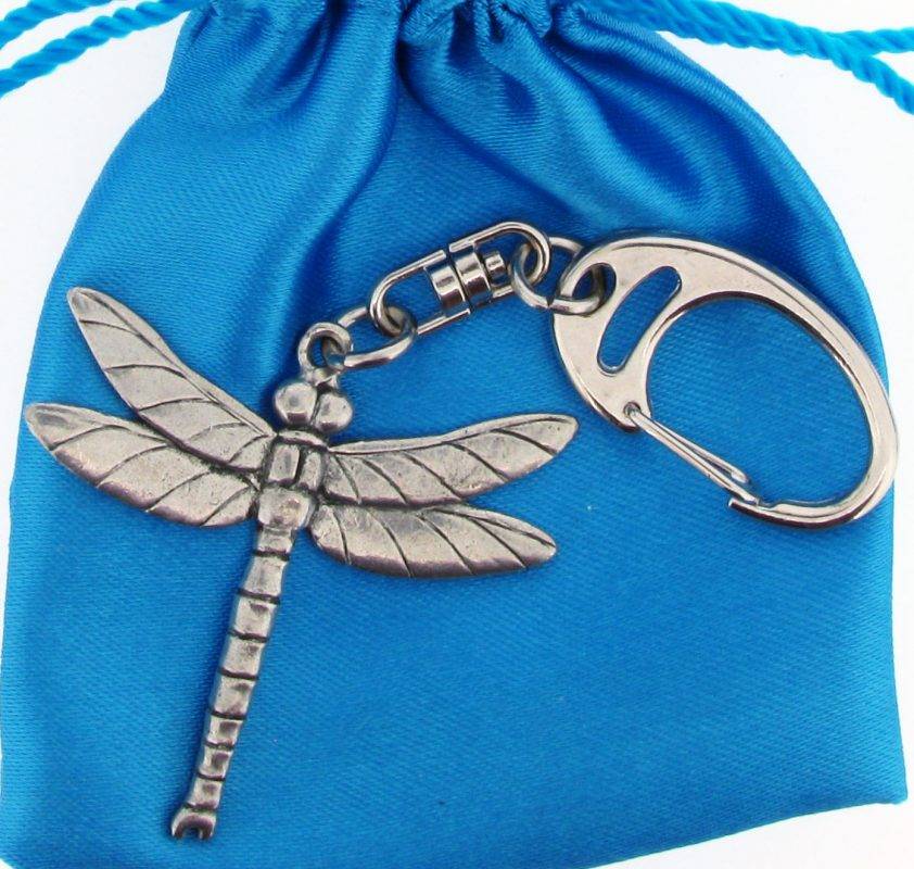 Dragonfly Keyring – Pageant Pewter