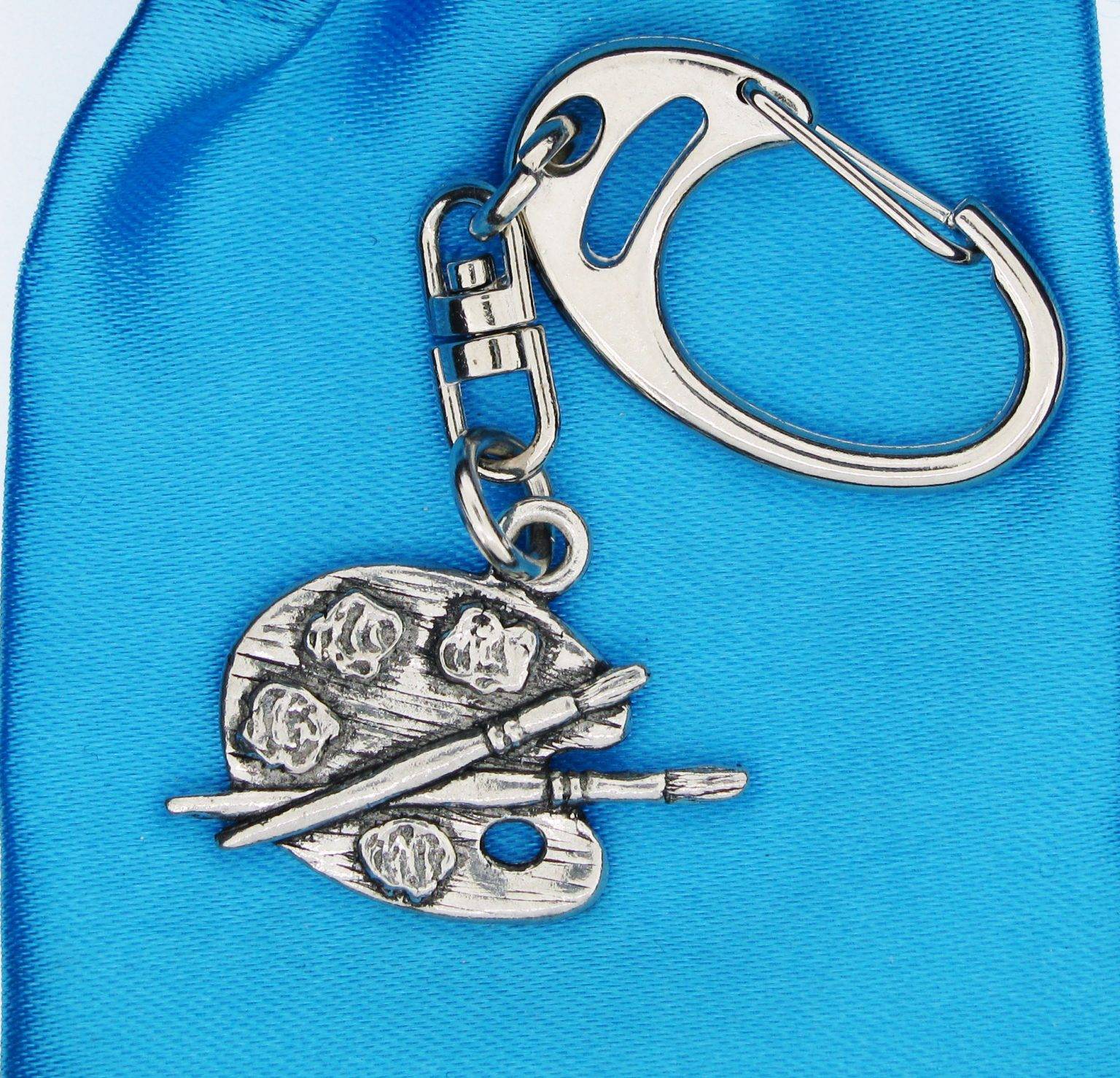 Artist’s Palette Pewter Keyring – Pageant Pewter