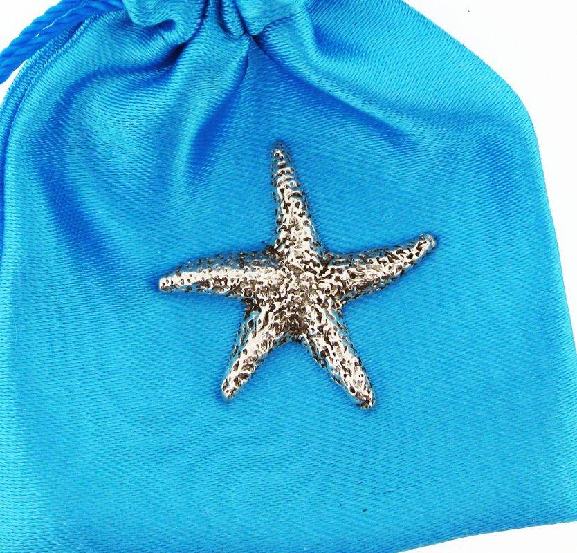 Starfish Pewter Pin Badge – Pageant Pewter