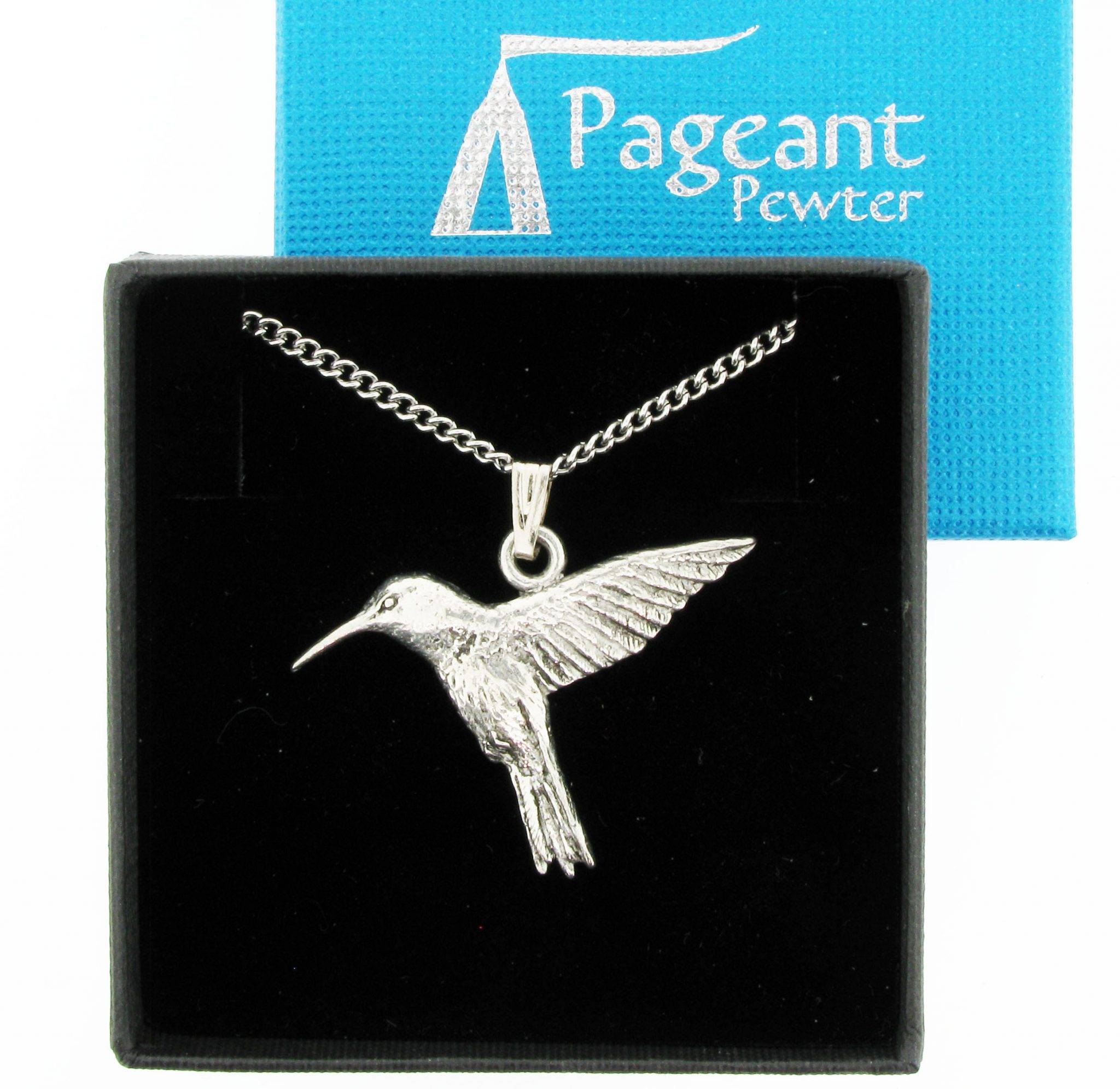Humming Bird Pewter Pendant – Pageant Pewter