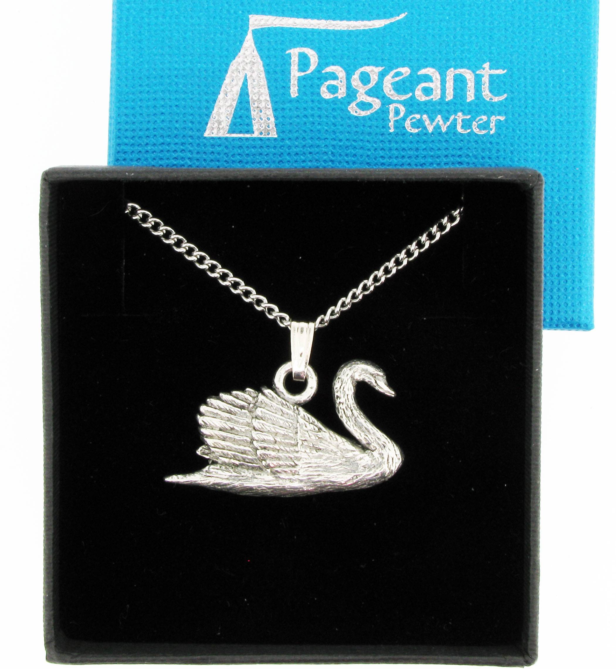 Swan Pewter Pendant - Pageant Pewter